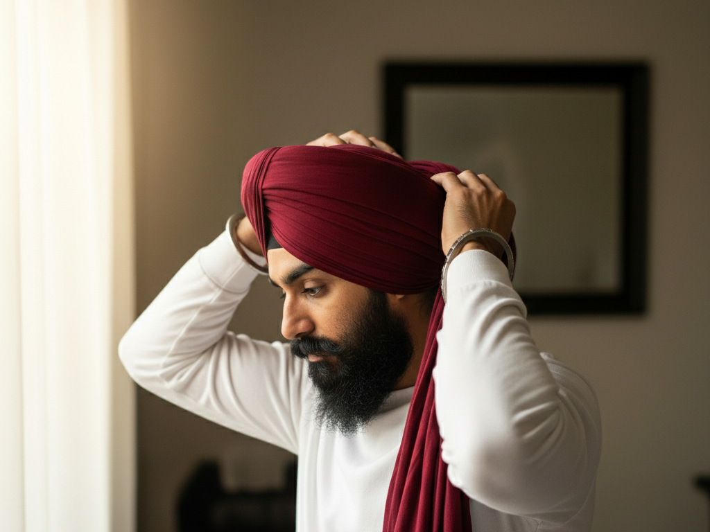 How to tie a sikh turban step by step| Meri Dastar